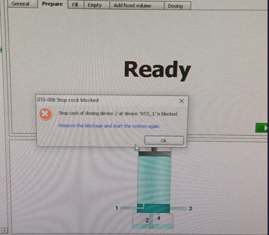 Metrohm Dosing unit - user adjustment - BioAnalytics